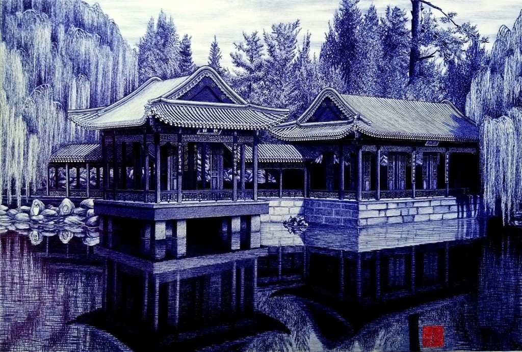 10 Unbelievable Paintings Created With Ballpoint Pen - La Vie Zine
