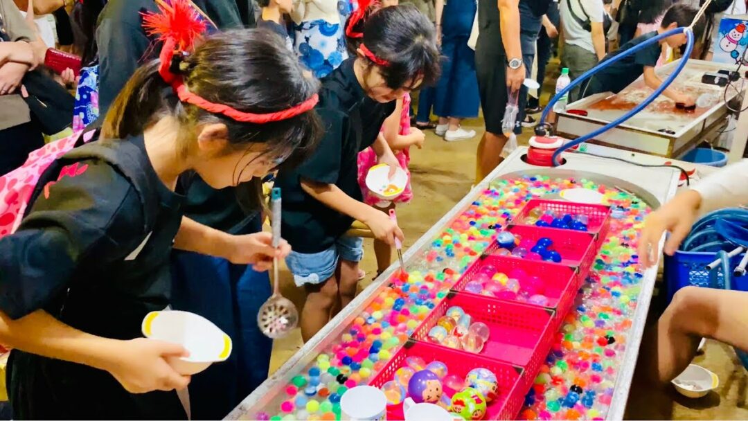 Super Ball Scooping and Goldfish Scooping - Traditional Games in Japan ...