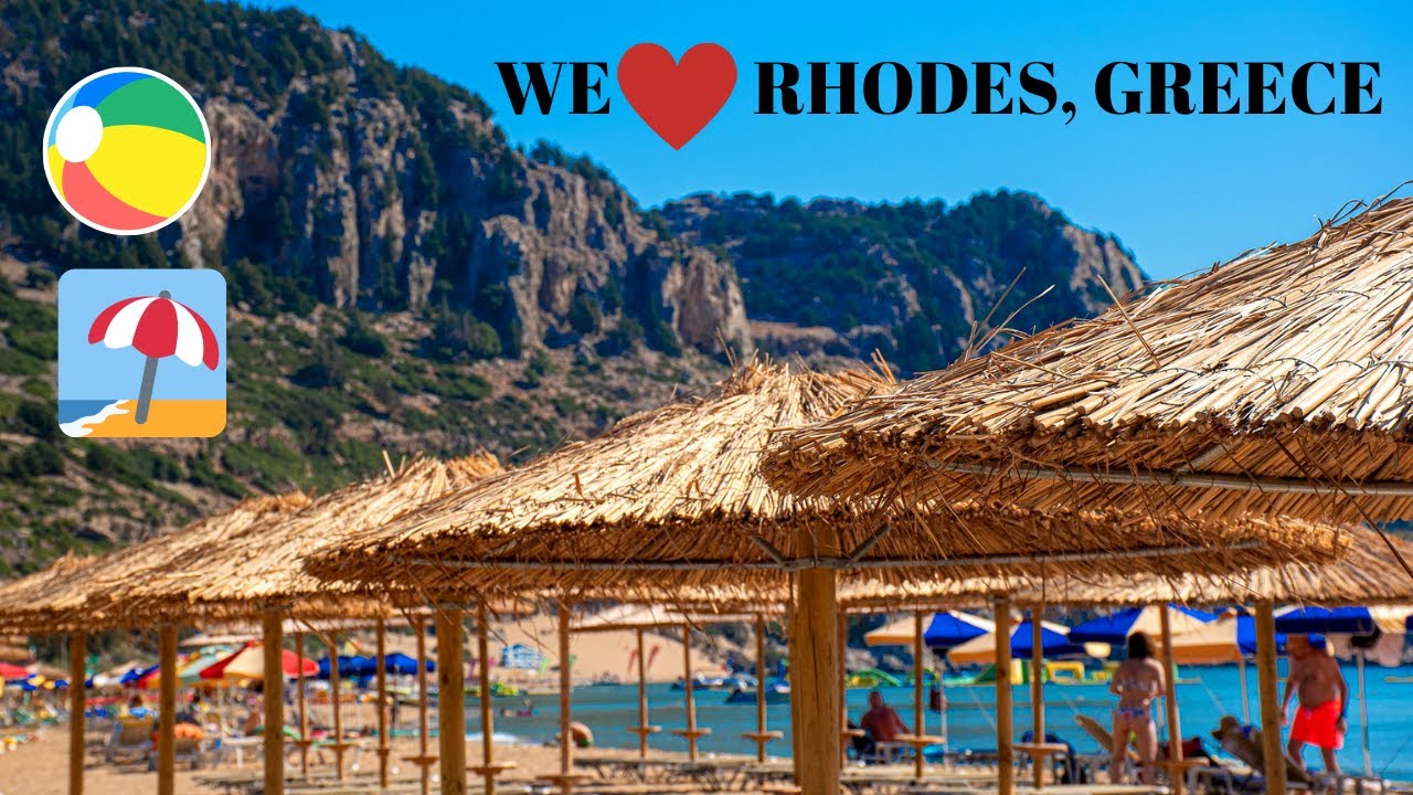 GREECE: Island of RHODES - windy SUNSET, beautiful music and views 🌅 ...