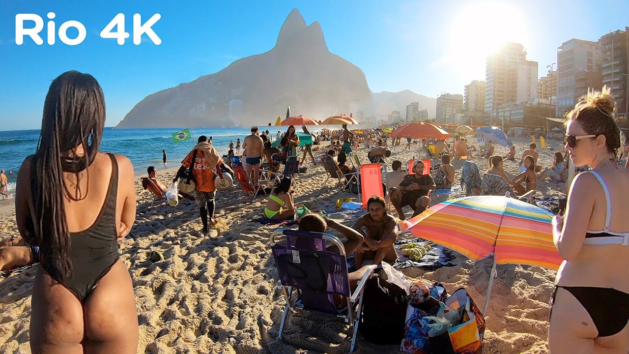 Rio De Janeiro, BRAZIL — IPANEMA Beach, Walking Tour in RIO (Narrated) City Walks【4K】☀️🇧🇷 - La ...