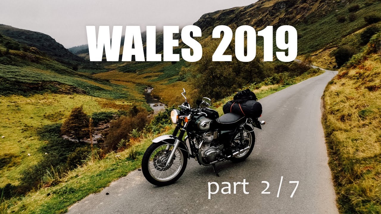 2019 Out of the main roads. Motorcycle trip Wales 2/7. Brecon Beacons ...