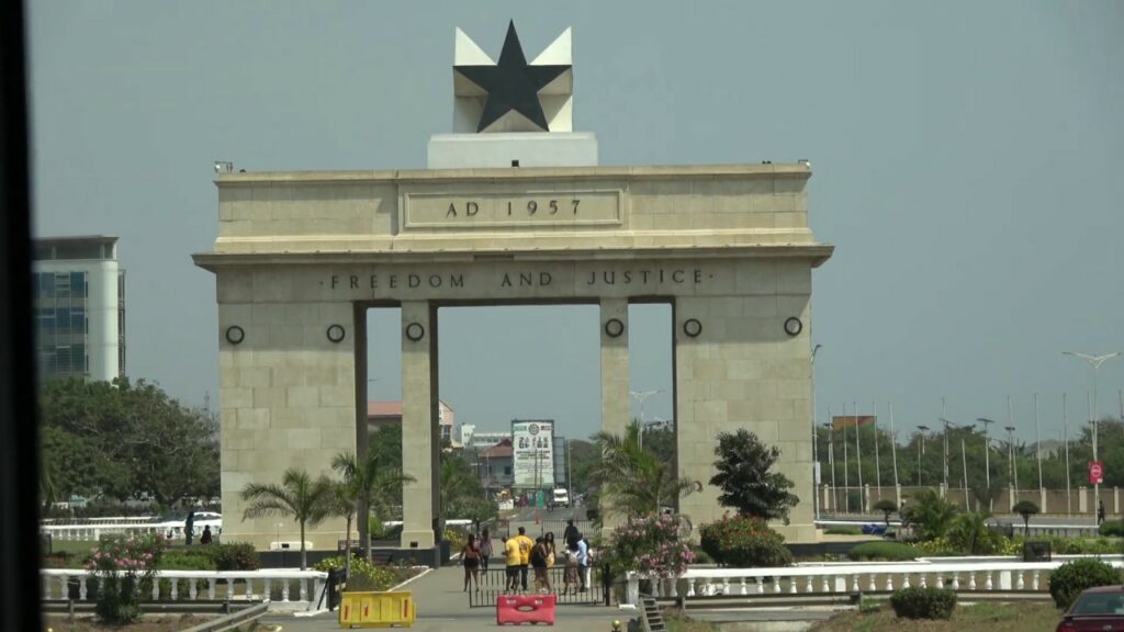 1957 Black Star Independence Square Monument in Accra - Ghana Dec 2019 ...