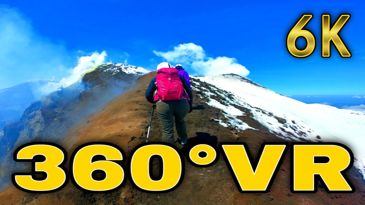 360° VR Hidden Volcano Path Mount Etna Walkin Day Tour #04 Sicily Italy ...