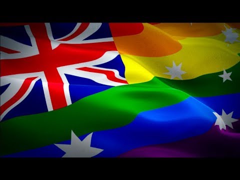Australia flag video waving wind. LGBT Homosexual Rainbow Pride Flag ...