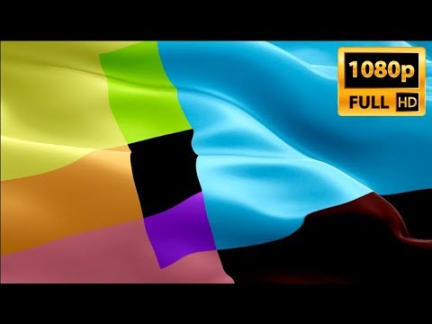 Absorbgender Rainbow Pride flag waving. 3d LGBT Homosexual flag ...