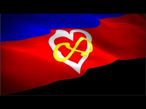 Polyamory flag video waving wind. LGBT Homosexual Rainbow Pride Flag ...
