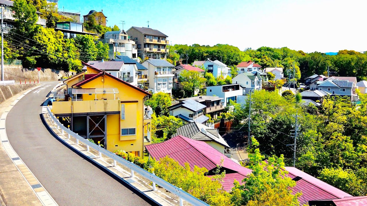 【4K】Hillside Japanese Residential Streets Walking Tour (Nisshin) - La ...