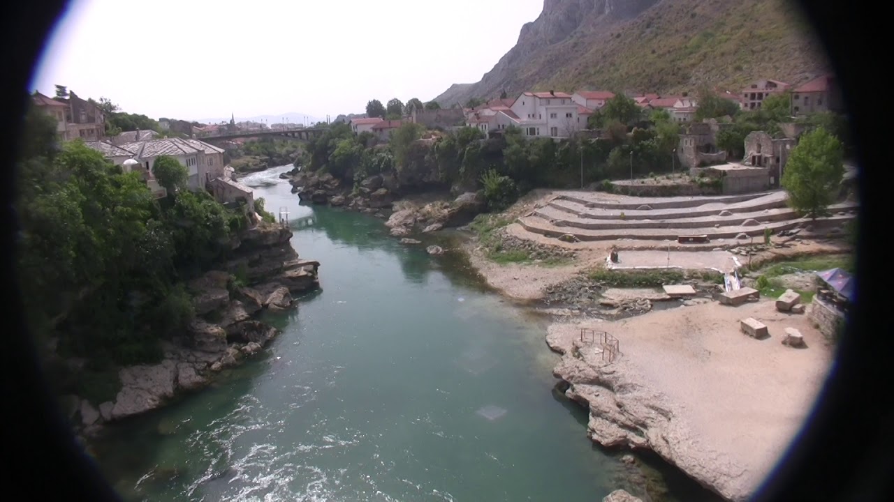 BOSNIA HERZEGOVINA MOSTAR Waterfalls Bridge Dalmatian Coast of Adriatic ...