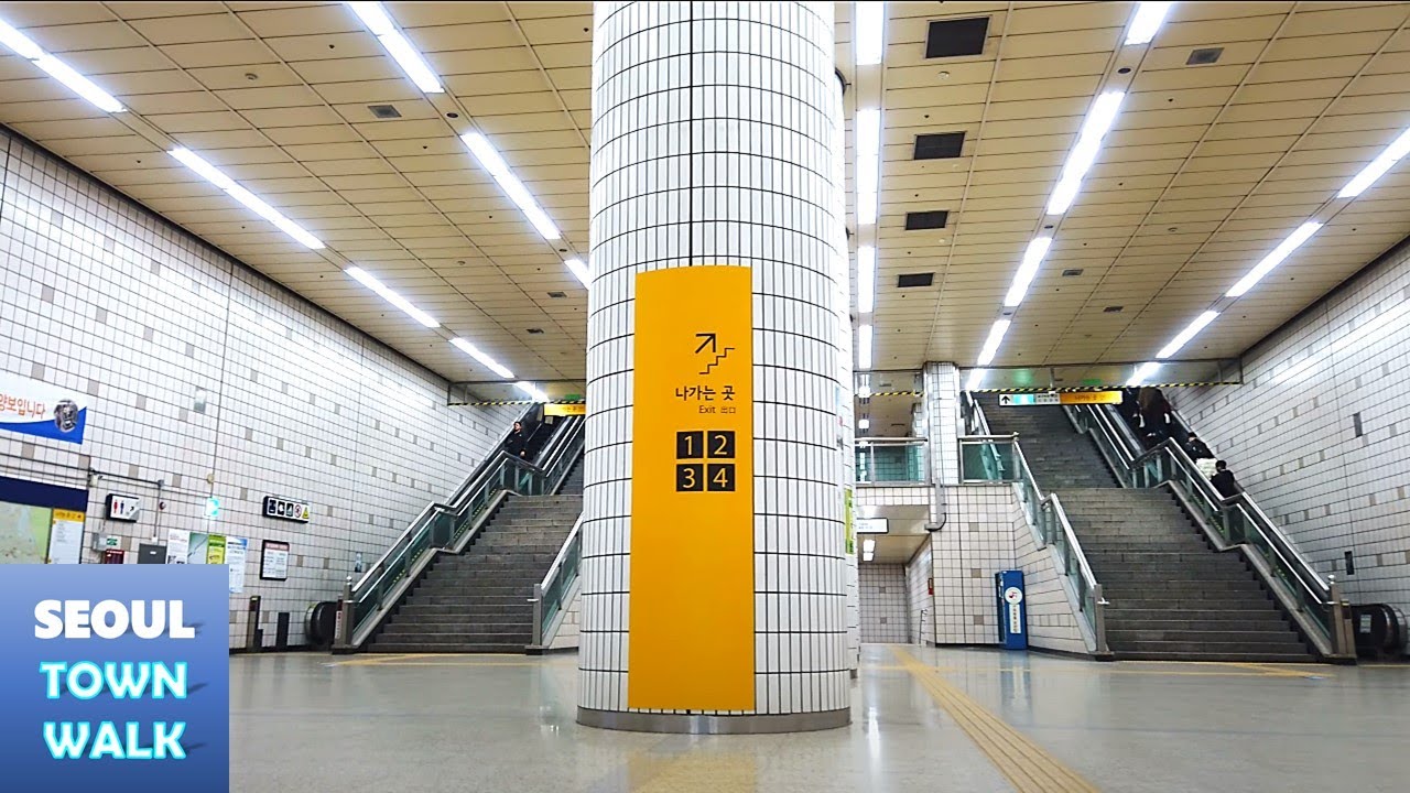 【4K】 16-0-0-3. Itaewon Station (Taken in April) walk tour, Seoul, Korea ...