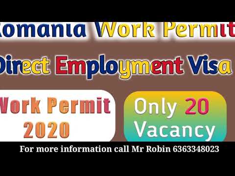 Romania Work Permit Visa - La Vie Zine