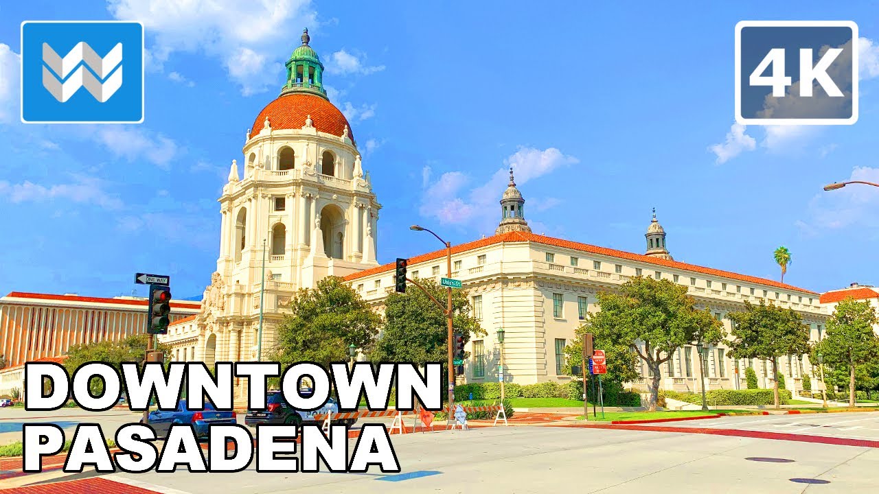 Walking Tour of Downtown Pasadena in Los Angeles County, California USA ...
