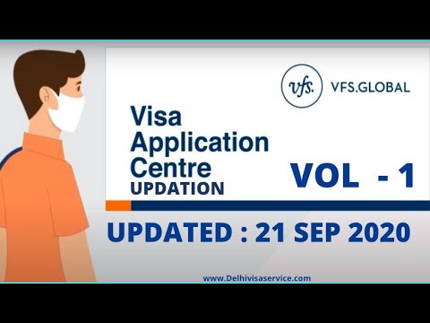 VFS Global India Latest updates for 21-Sep-2020 PART - 1 | News On VFS ...