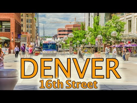 Downtown Denver 16th Street Mall Walking Tour 4K - La Vie Zine