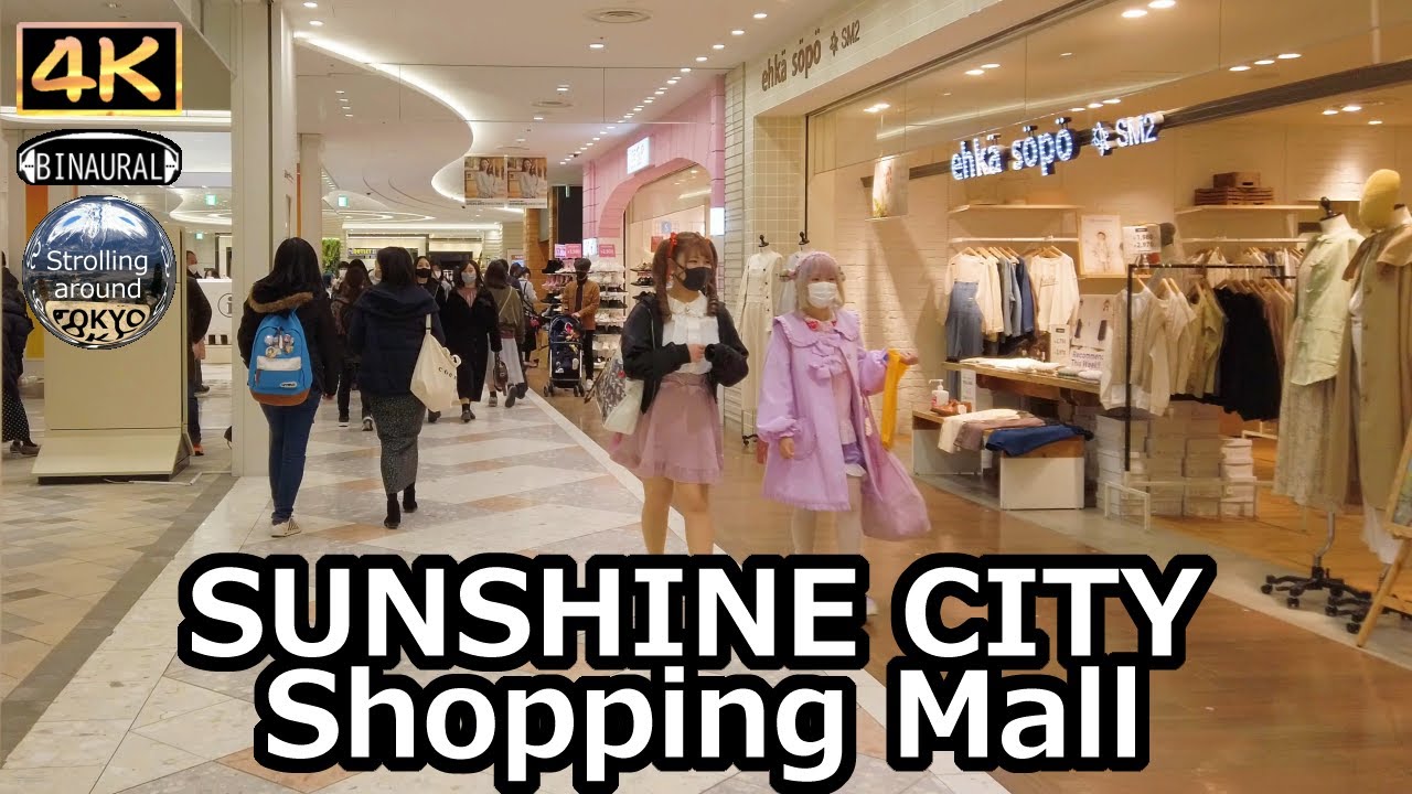 SUNSHINE CITY Shopping Mall Walking Tour - 4K Tokyo Japan - La Vie Zine