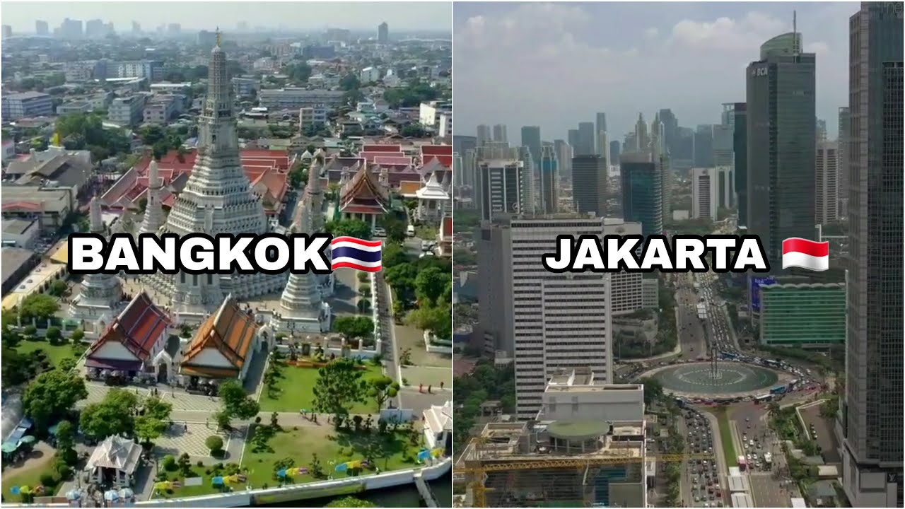 Bangkok (Thailand) VS Jakarta (Indonesia) 2021 || Skyline Asean - La Vie Zine