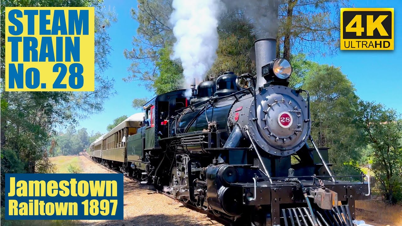Steam Locomotive Engine No. 28 Excursion Train Operations Railtown 1897 ...