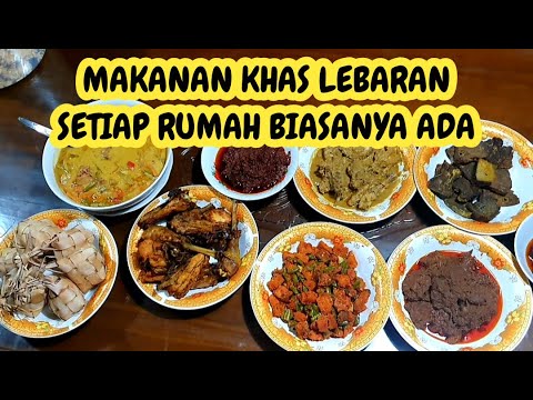 menu spesial lebaran | makanan khas lebaran yang populer di indonesia ...