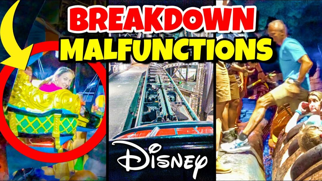 Top 10 Disney Fails, Ride Breakdowns & Malfunctions Pt 5 Walt Disney ...