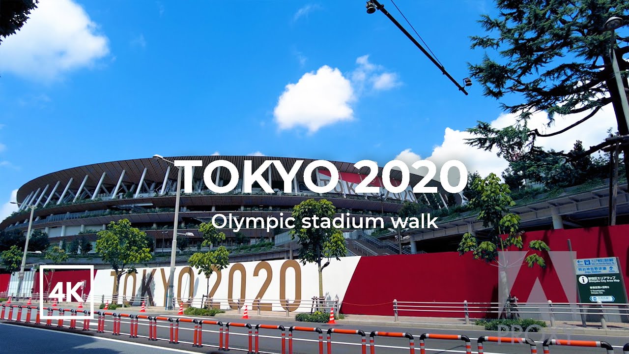 [4K] Tokyo walk tour | Tokyo 2020 Olympic stadium walk during the ...