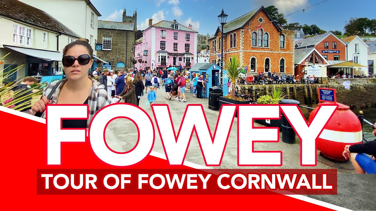 FOWEY CORNWALL | Walking tour through Fowey Town Centre in South ...