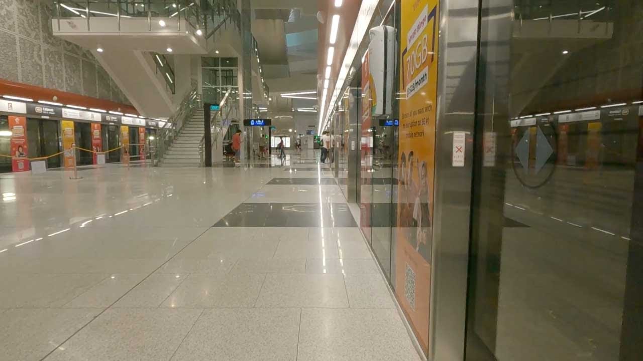 Singapore MRT ride from one north to Upper Thomson train station - La ...