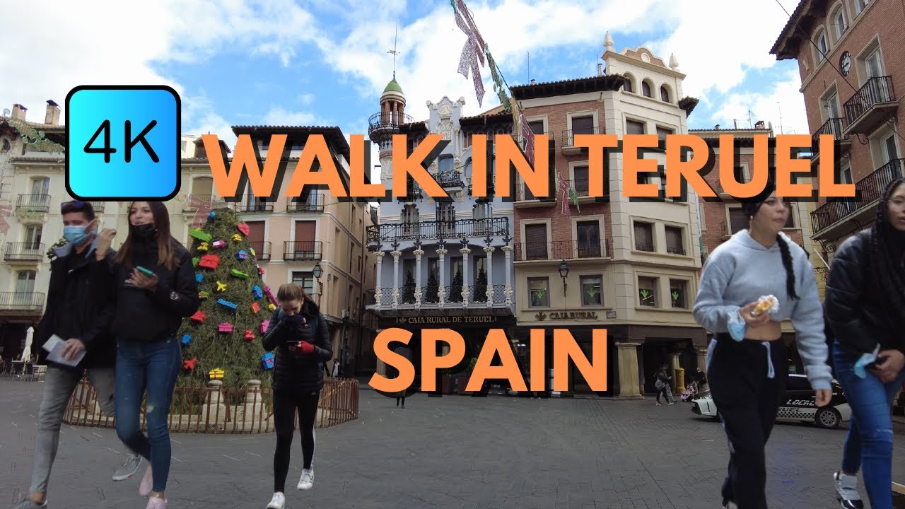 [4k] 4k spain, Walk through Teruel's famous attractions - La Vie Zine