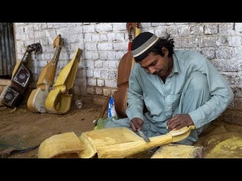 Rabab /Rubab Making Sufaid Sang Peshawar | Rabab Musical Instrument ...