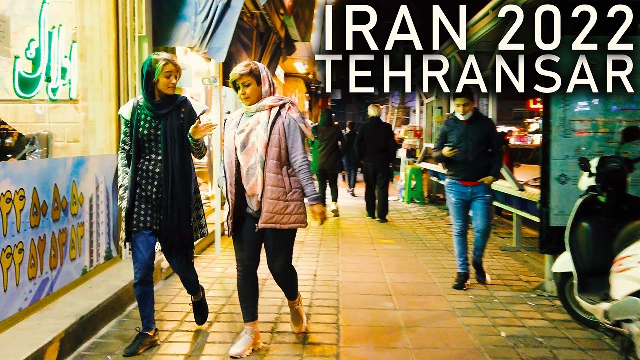 TEHRAN 2022: Night Walking Tour in Tehransar - IRAN 4K UHD 60fps - La ...