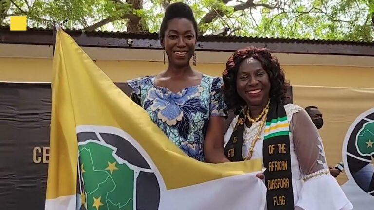 African Diaspora Flag Official Launch in Ghana | 6th Region of Africa ...