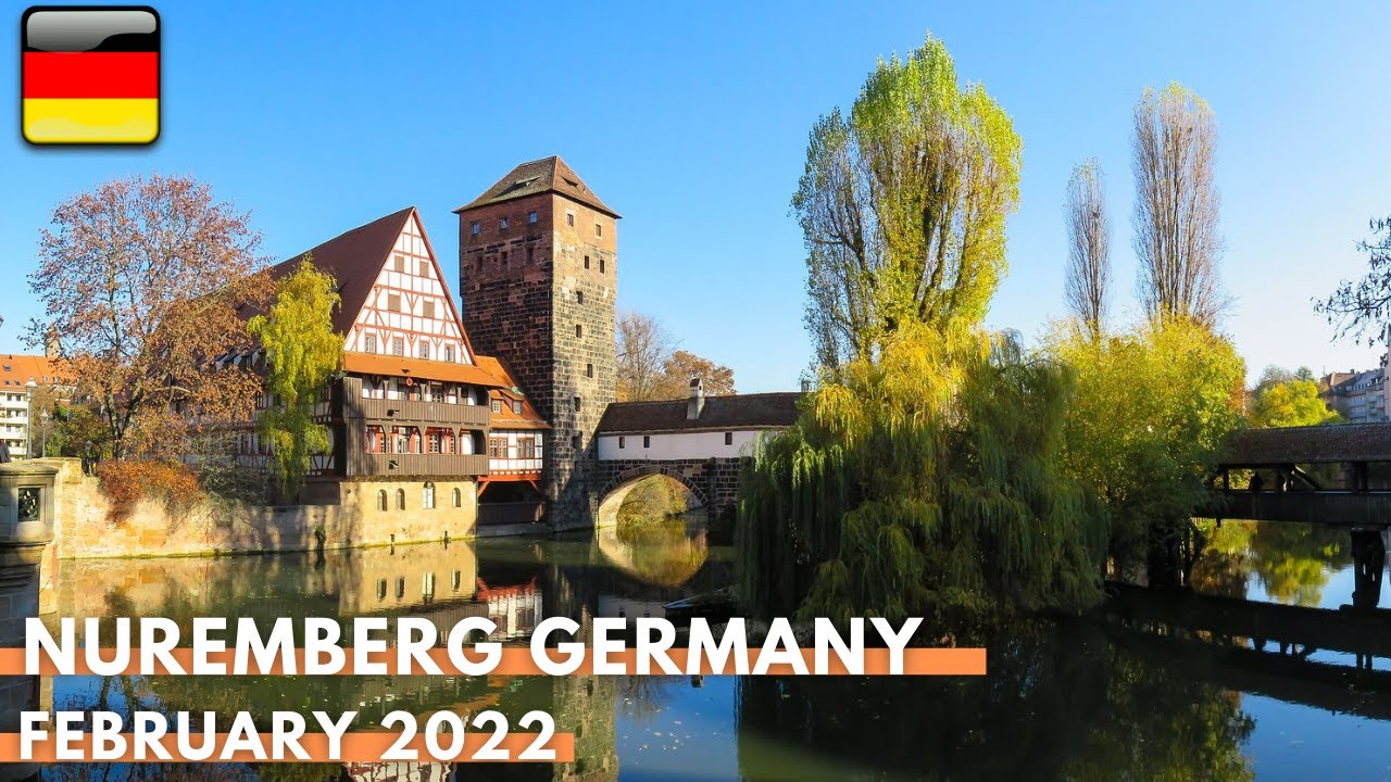 Nuremberg Germany Walking Tour | 4K UHD 60FPS | 24 February 2022 | City ...
