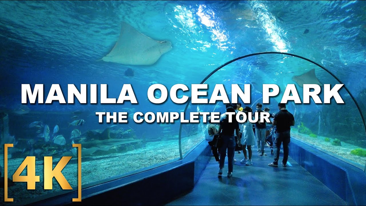 The Complete Walk Tour of Manila Ocean Park | 8 Attractions Virtual Tour | 4K | Ermita ...