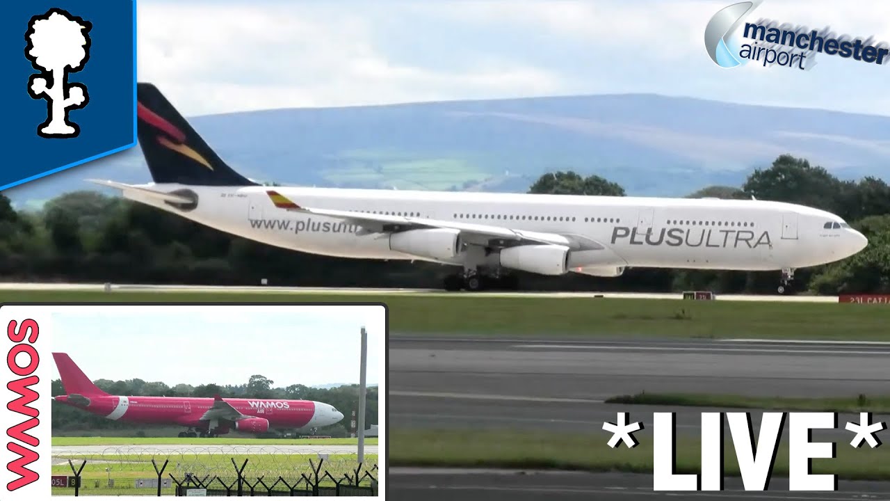 LIVE Planespotting at Manchester Airport Visitor Park + BEA Trident ...