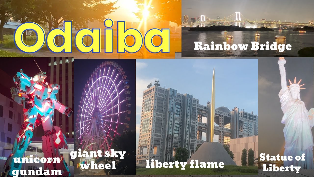 ODAIBA|Rainbow Bridge tokyo|Statue of Liberty|flame of freedom|fuji ...