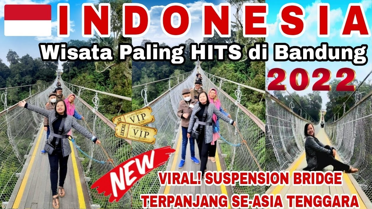 Rengganis Suspension Bridge : The Longest in Southeast Asia | Wisata Terbaru paling HITS di ...