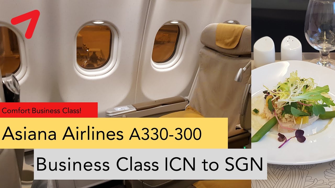 Asiana Airlines A330-300 Business Class ICN to SGN OZ731 Review ...