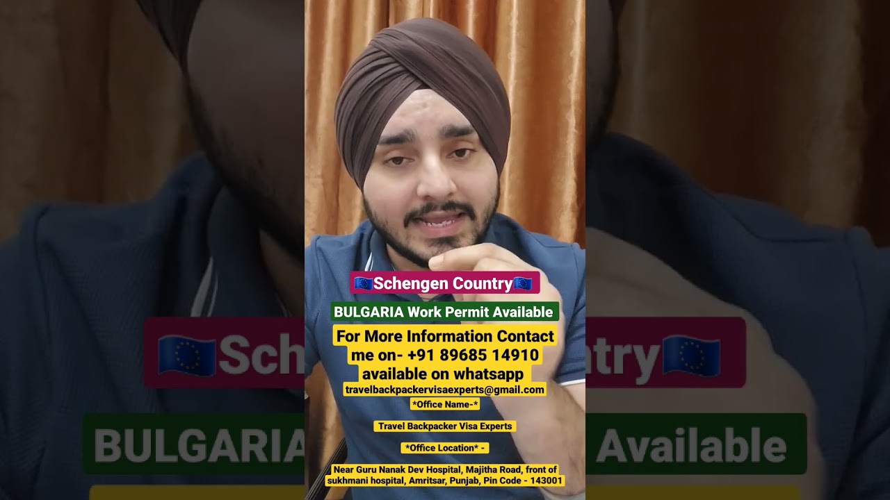 Bulgaria Work Permit | Europe Schengen Work Visa #workpermit # ...