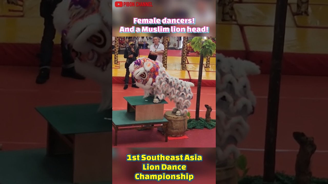 Part-8 Muslim lion head! 1st Southeast Asia Lion Dance Championship # ...