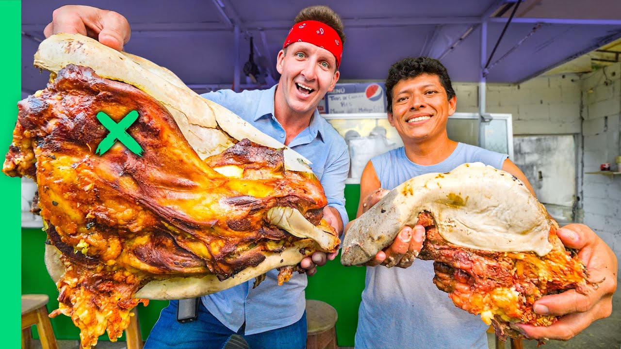 Cow Head Tacos!! WILD Mexican Street Food in Yucatan!! - La Vie Zine