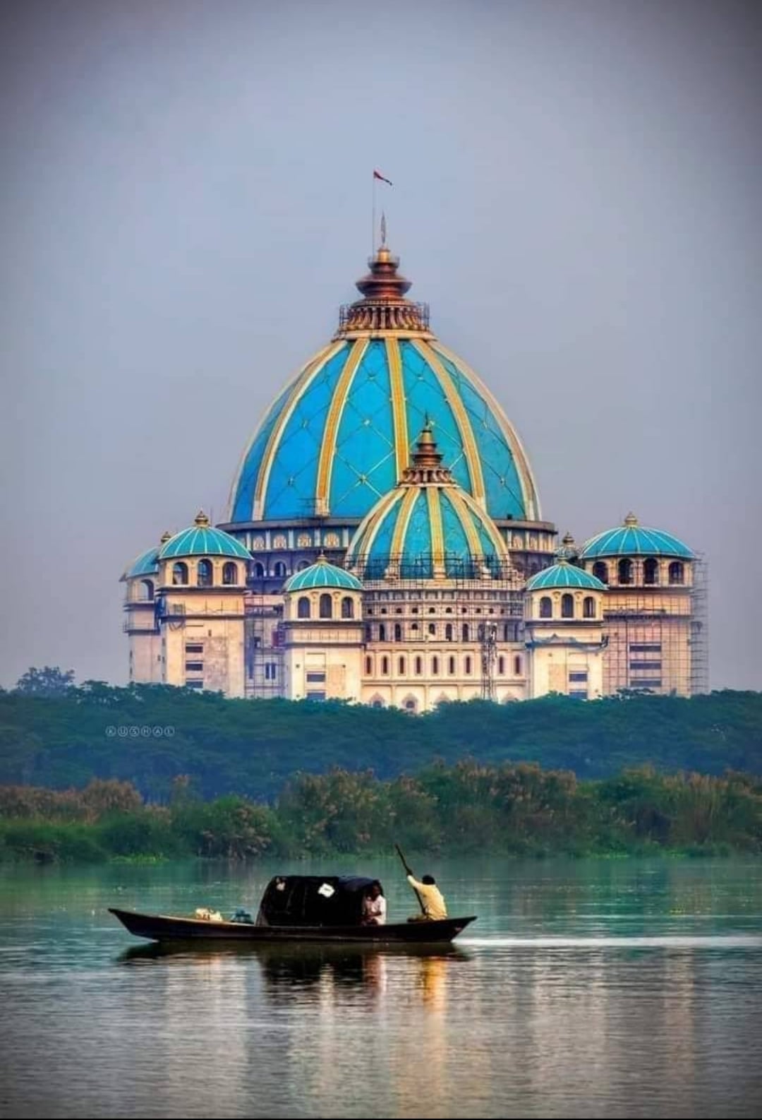 Temple of Vedic Planetarium in Mayapur, India, currently the world's ...