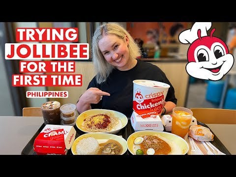 Trying Jollibee for the First Time | Most Popular Restaurant in the ...