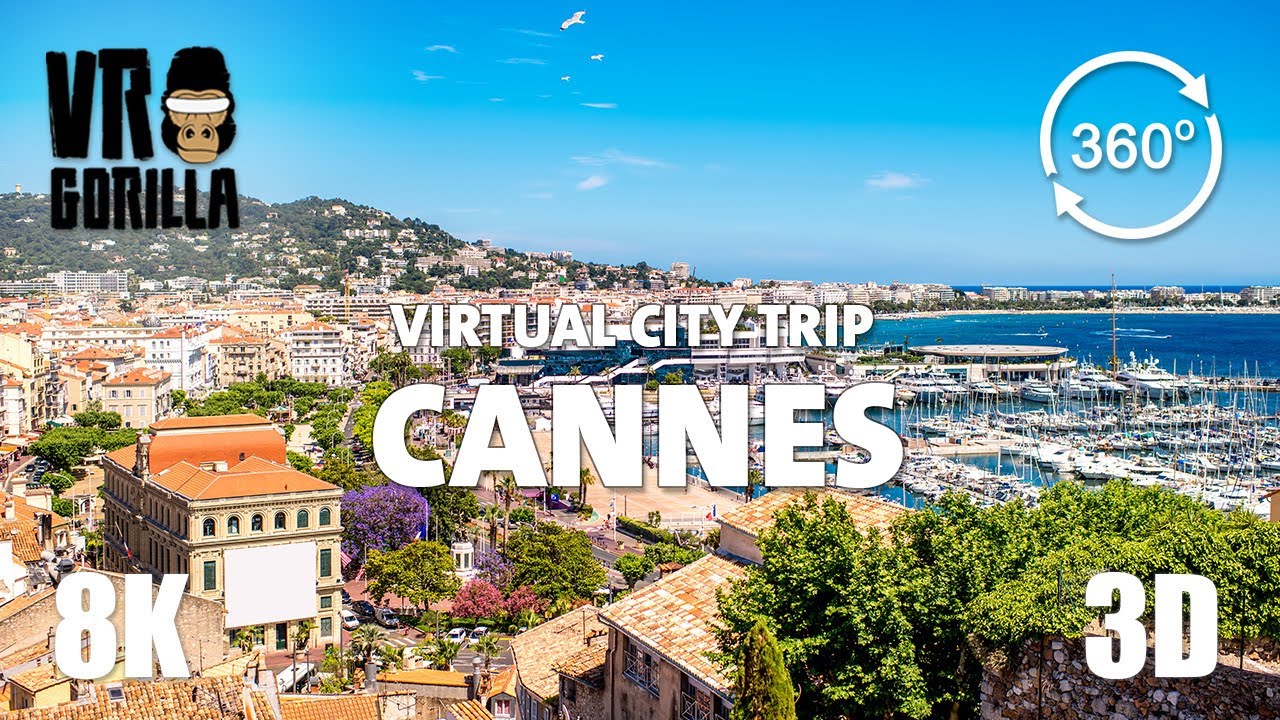 Cannes, France Guided Tour in 360 VR - Virtual City Trip - 8K Stereoscopic 360 Video - La Vie Zine