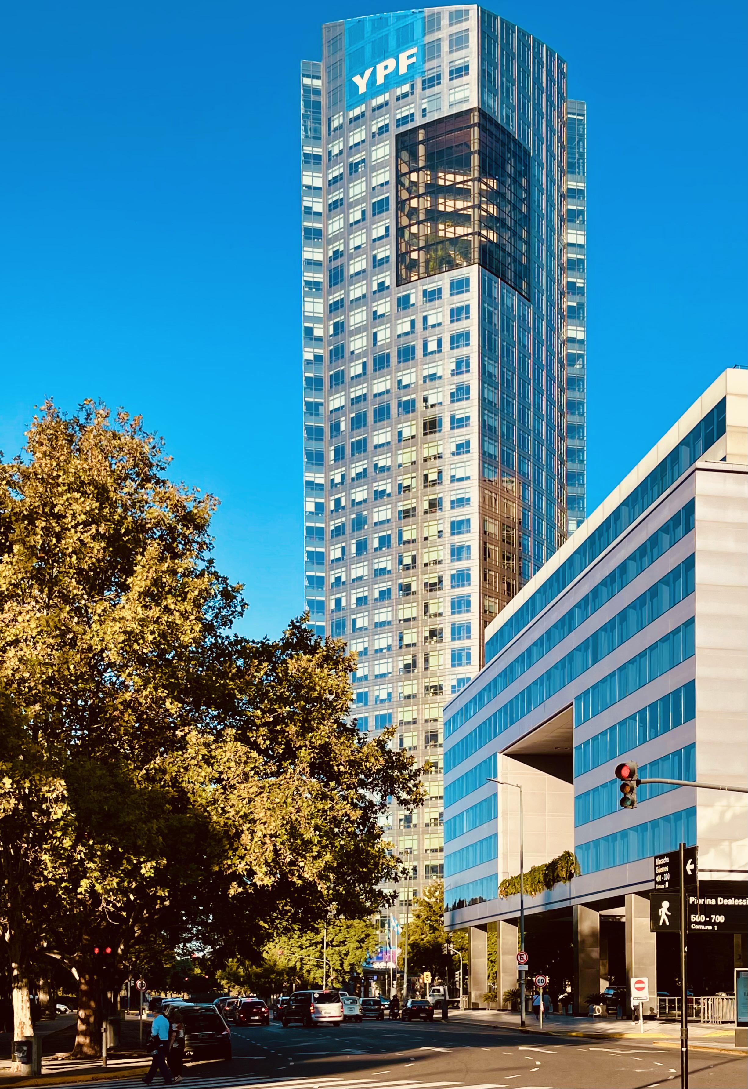 YPF Tower - designed by architect César Pelli and is the headquarters of Argentine national oil ...