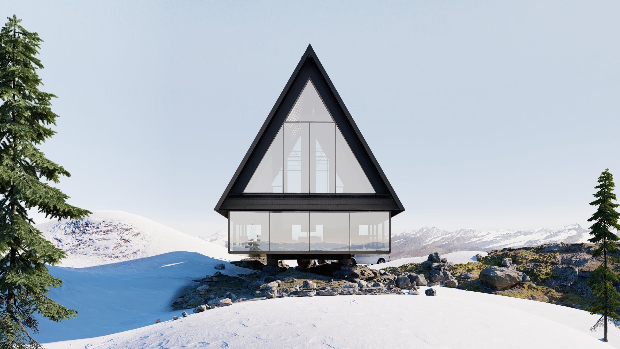 Norwegian 'Stabbur' reimagined - Floating Cabin - La Vie Zine