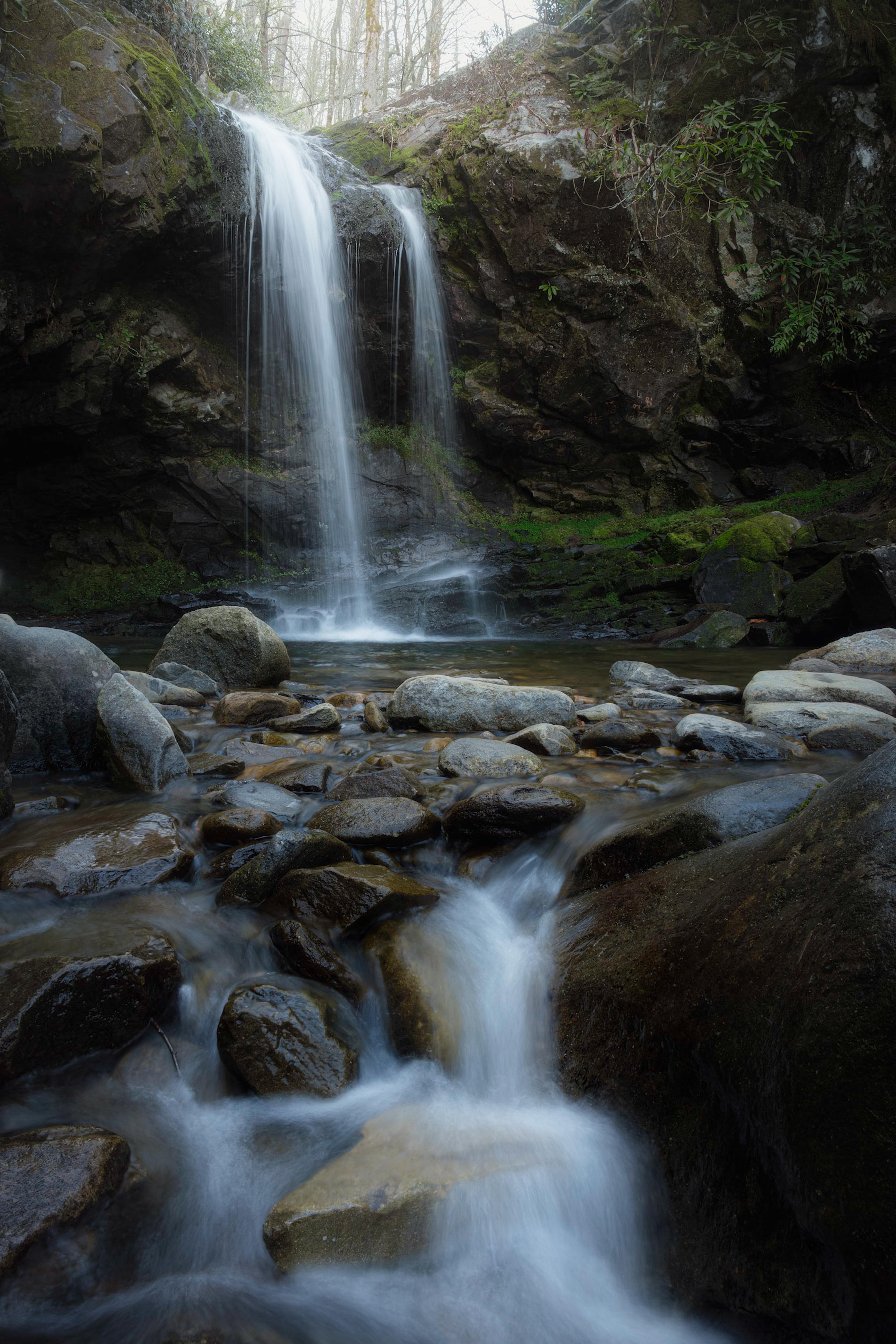 Grotto Falls in the Tennessee Great Smoky Mountains National Park [OC ...