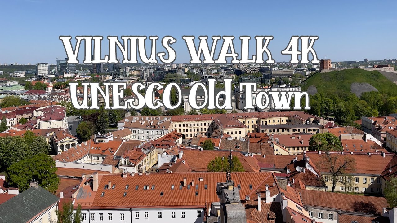 Vilnius, Lithuania 4K - 130 Minutes Walk in UNESCO Old Town from Dawn ...