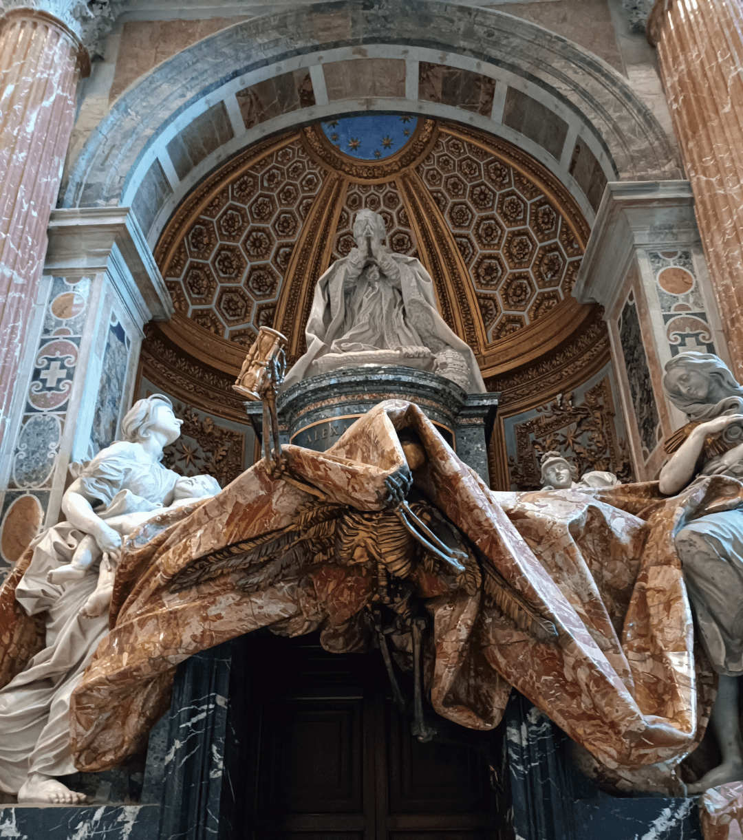 Insane marble sculpture in St Peters Basilica (Vatican City) - La Vie Zine