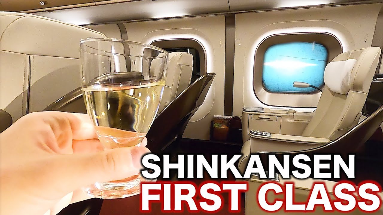 $345 Riding the Japan's Most Luxurious FIRST CLASS Bullet Train from ...