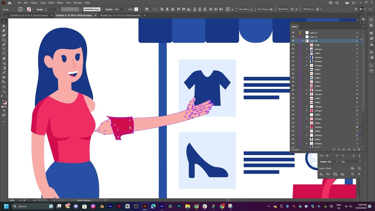 free illustration ungroup animation after effects import & export - La ...