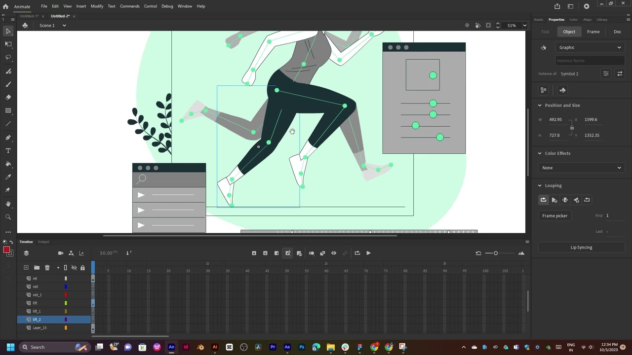 animate bone tool to after effects pan behind tool animation - La Vie Zine