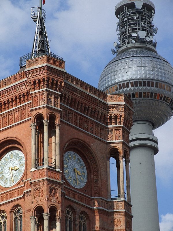 Red City Hall and TV Tower of Berlin - La Vie Zine